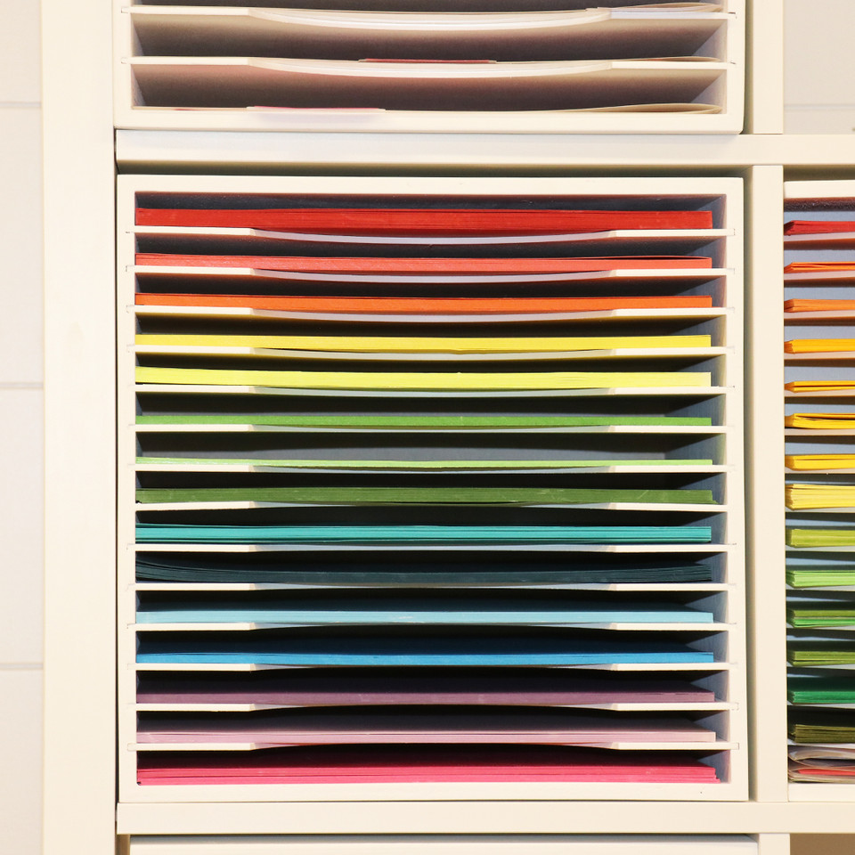 12x12 Craft Paper Holder | Cardstock and Scrapbooking Paper Storage