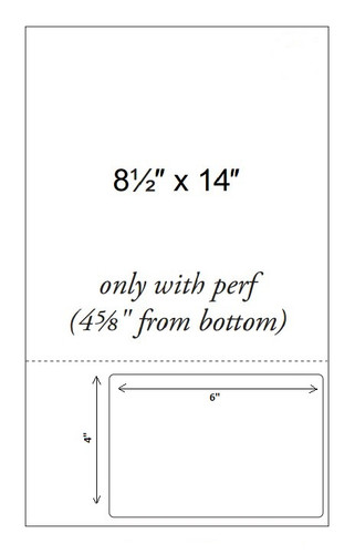 6X4 Permanent Adhesive White 'Right' Integrated Label Sheets ...