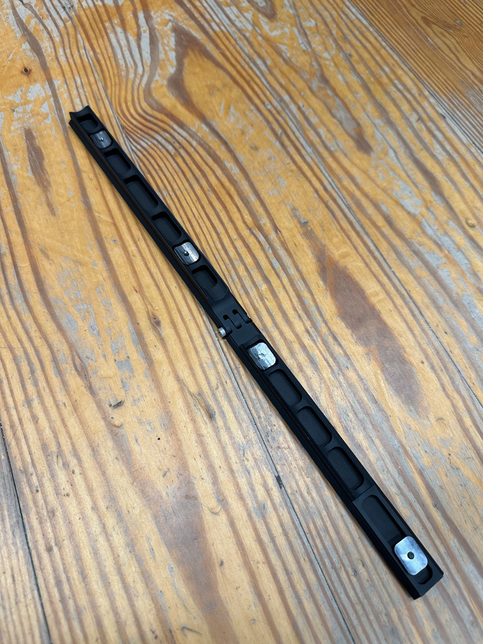 Iron curtain full length top rail