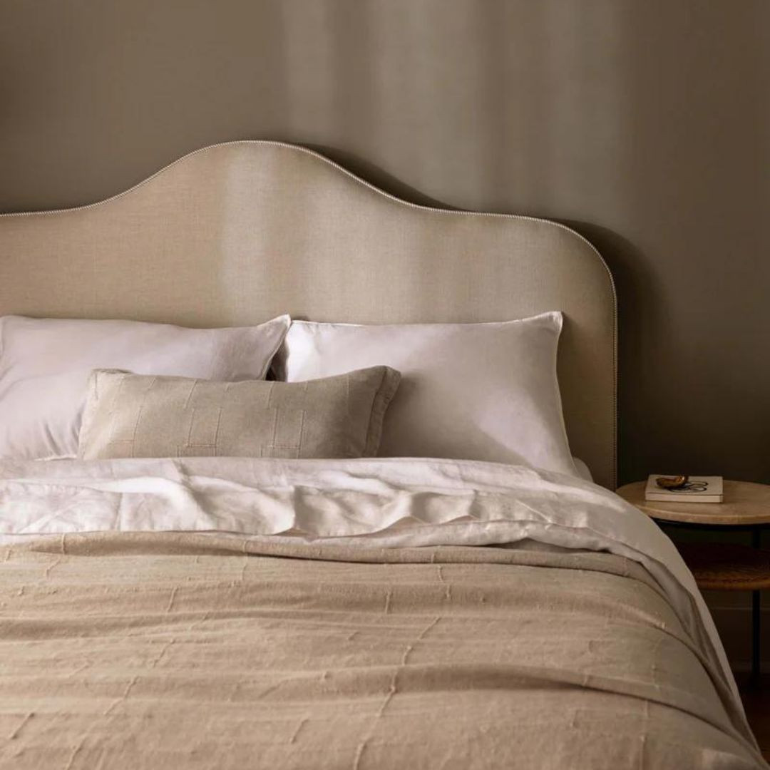 Palermo Sage French Linen Cushion | L&M Home