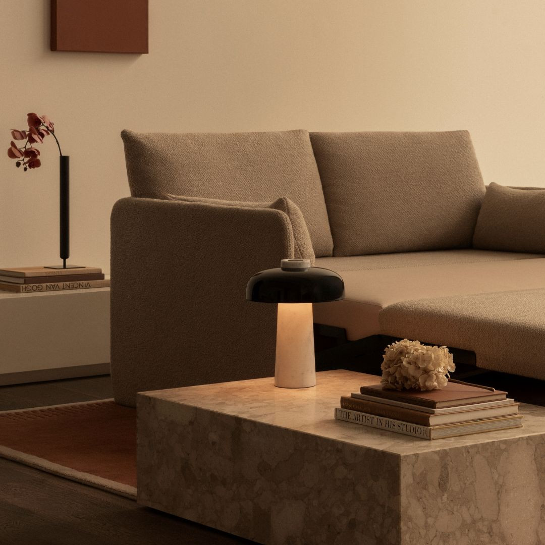 Reverse Table Lamp Marble | Audo Copenhagen