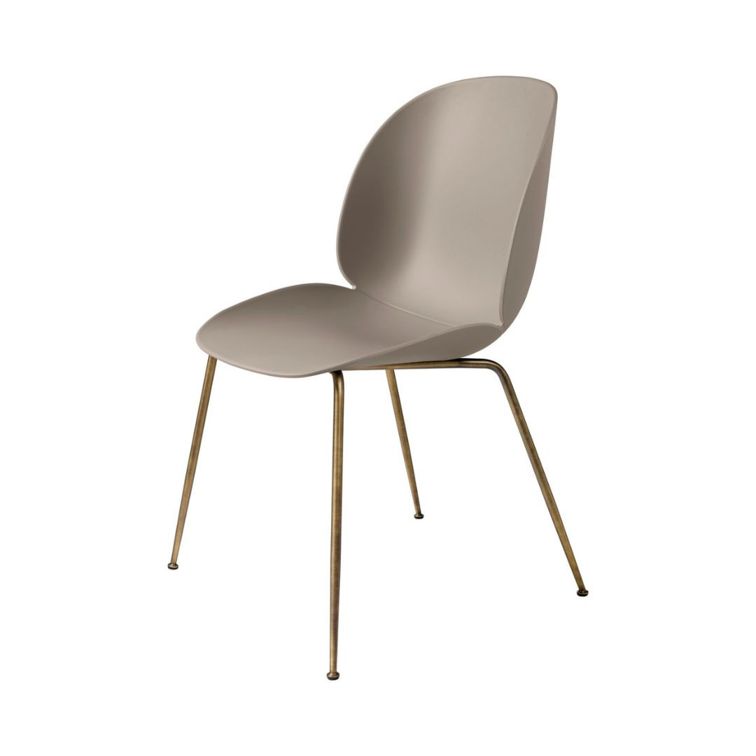 Beetle Dining Chair Black Plastic Base | Gubi