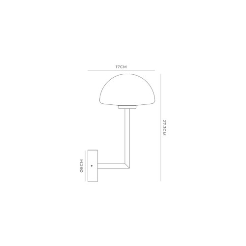 Orb Dome Long Arm | Lighting Republic