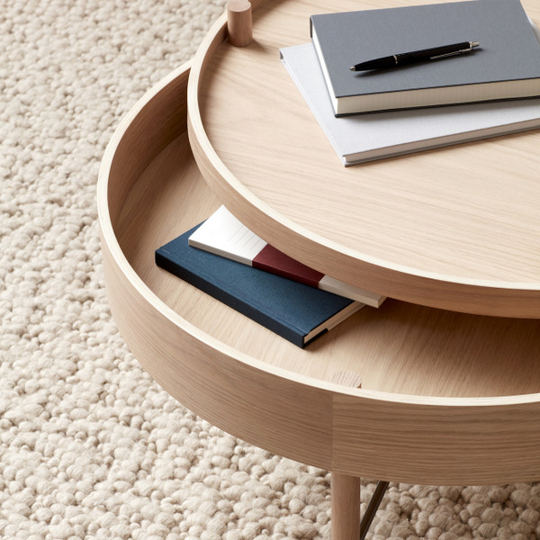 Turning Coffee Table White Oak | Menu
