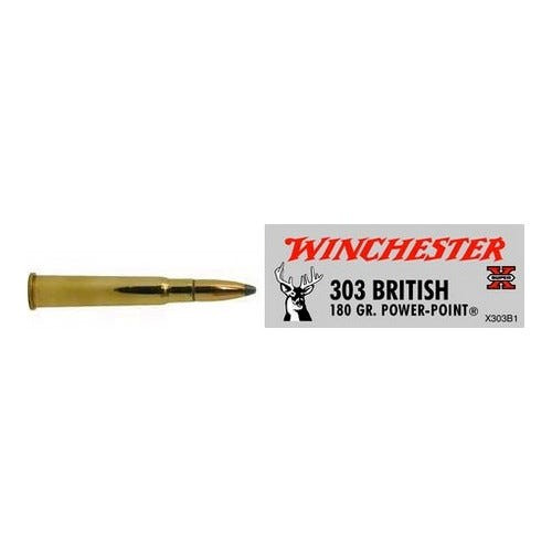 WINCHESTER SUPER X 303 BRITISH 180 GR POWER-POINT 20 ROUNDS - Freedom ...