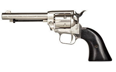 HERITAGE ROUGH RIDER 22LR 4.75" NICKEL FINISH BLACK GRIPS 6 SHOT ...