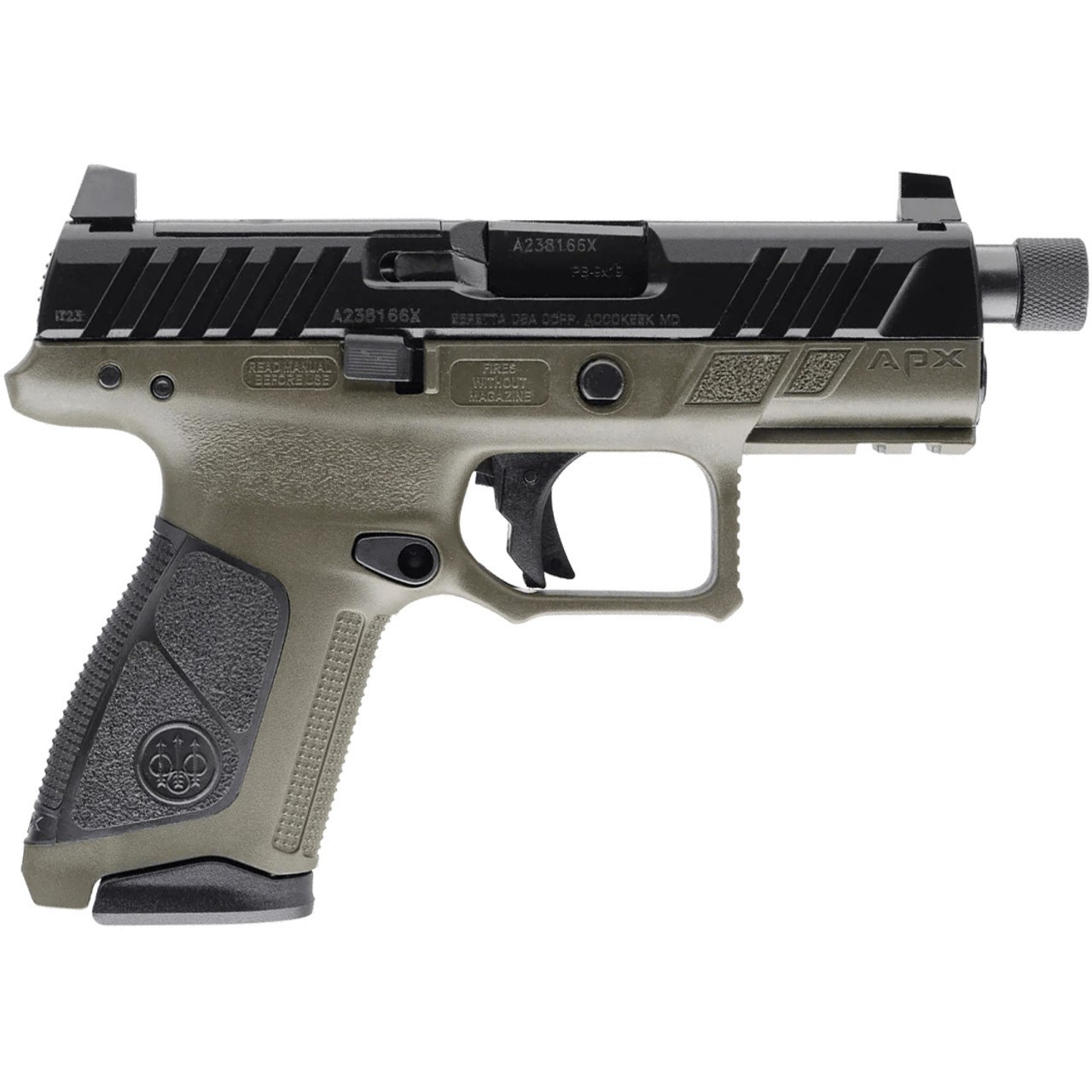 BERETTA APX A1 COMPACT TACTICAL ODG 9MM 15+1 RD - Freedom Outdoors