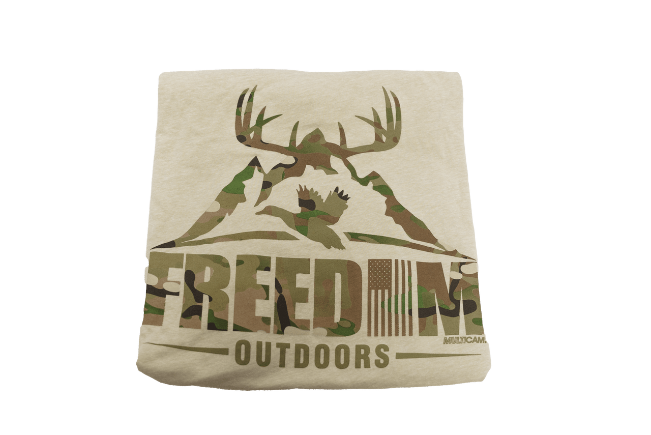 FREEDOM T-SHIRTS CREAM MULTICAM - XXL - Freedom Outdoors
