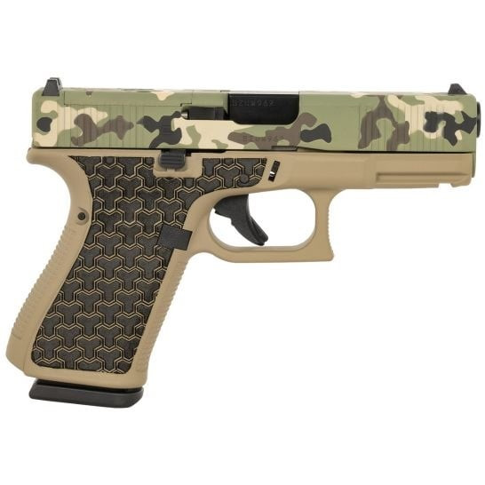GLOCK 19 GEN 5 MOS 9MM 15+1 OPTICS READY HUNTER CAMO CERAKOTE-COYOTE ...