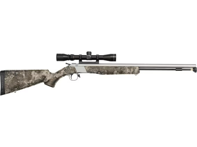 CVA WOLF V2 MUZZLELOADER .50 24" SS BARREL WITH SCOPE TRUE TIMBER ...