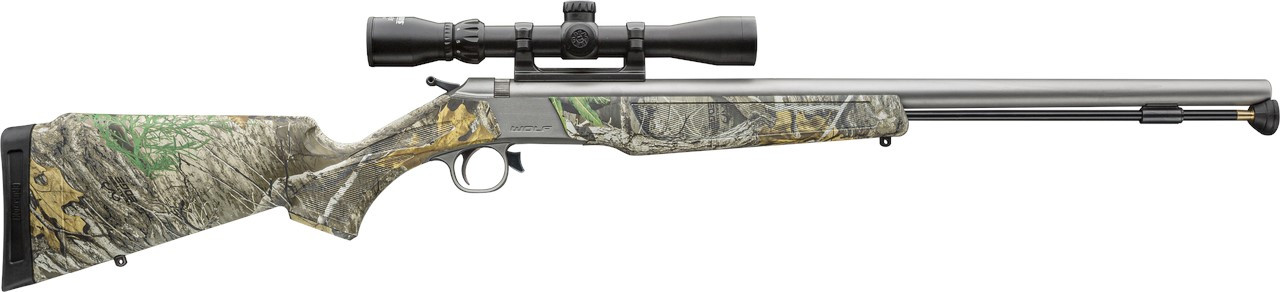CVA WOLF V2 MUZZLELOADER .50 24" SS BARREL WITH SCOPE REALTREE EDGE ...