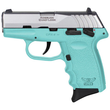 SCCY INDUSTRIES CPX-4 ROEBUCK QUAD-LOCK BLUE 2.96" 380 AUTO TWO 10RD ...