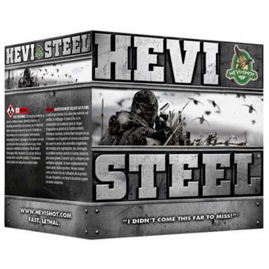 HEVI-SHOT 12GA 3" HEVI-METAL STEEL 3 SHOT 25 ROUNDS - Freedom Outdoors