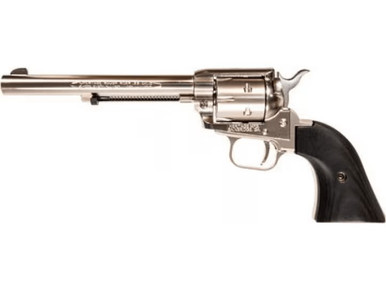 HERITAGE ROUGH RIDER 22LR 6.5" NICKEL FINISH BLACK GRIPS 6 SHOT ...