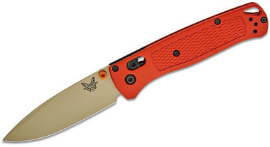 BENCHMADE BUGOUT AXIS LOCK DESERT VERDE CEREKOTE FINISH RUST ORANGE ...