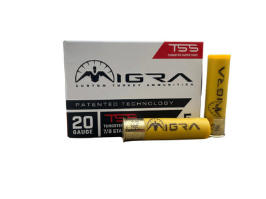 MIGRA TURKEY 20 GA 3IN 1 5/8OZ 7.5-9 TUNGSTEN SUPER SHOT 5 ROUNDS ...