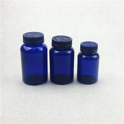 175ml 250ml 300ml Cobalt Blue PET Pill Packer Bottle - VIVO PLASTICS