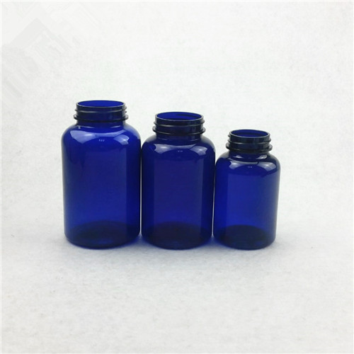 175ml 250ml 300ml Cobalt Blue PET Pill Packer Bottle - VIVO PLASTICS
