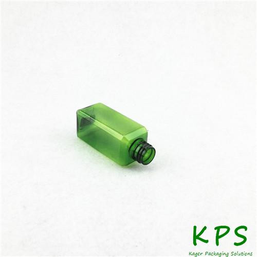 60ml Plastic Green Tall Square Bottle - VIVO PLASTICS