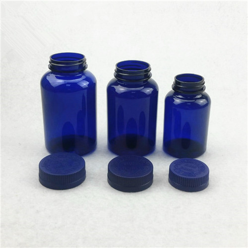 175ml 250ml 300ml Cobalt Blue PET Pill Packer Bottle - VIVO PLASTICS