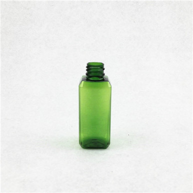 60ml Plastic Green Tall Square Bottle - VIVO PLASTICS