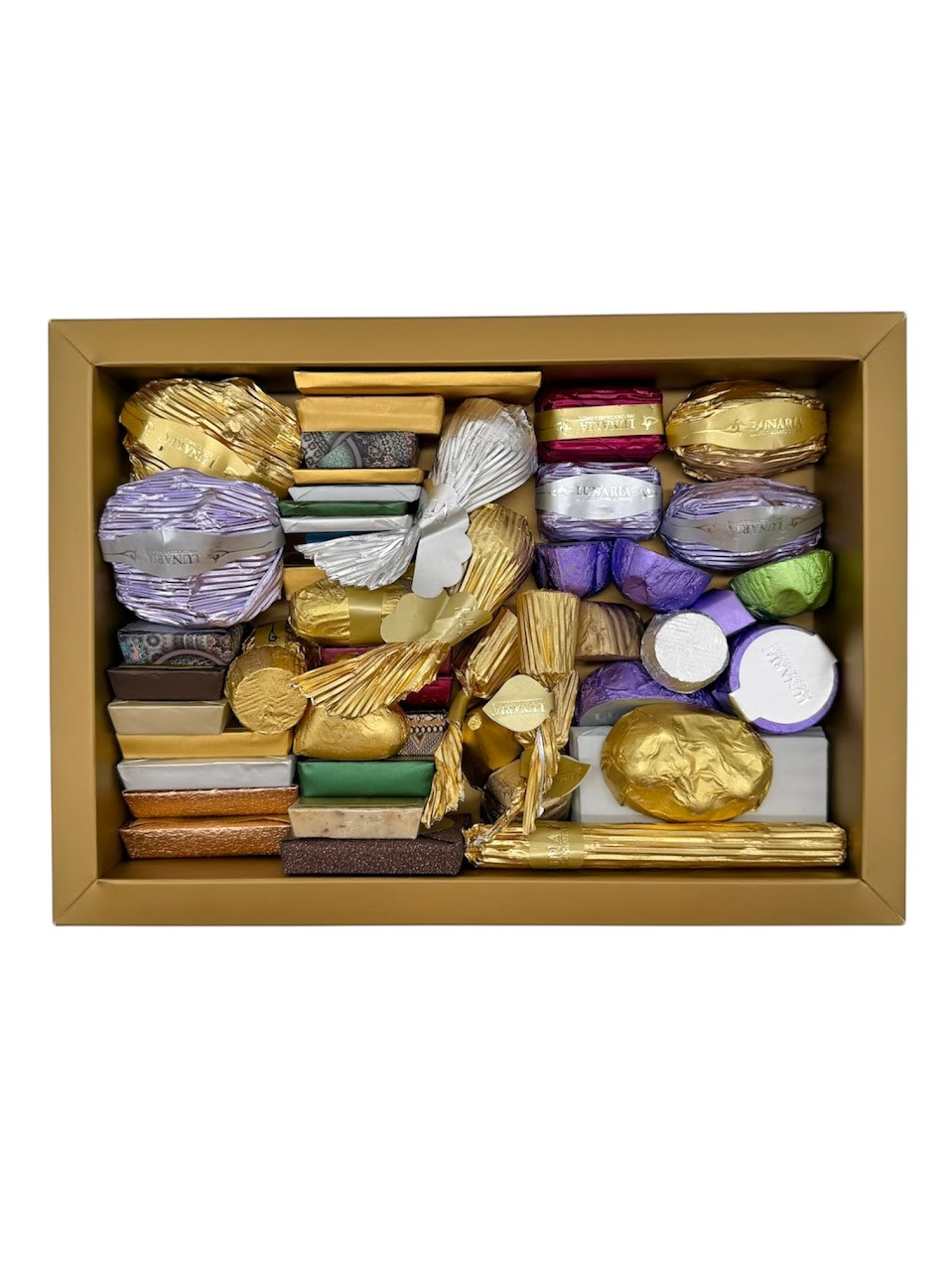 Mixed chocolates gift box (2 lbs.)-Gold - Lunaria Sweets
