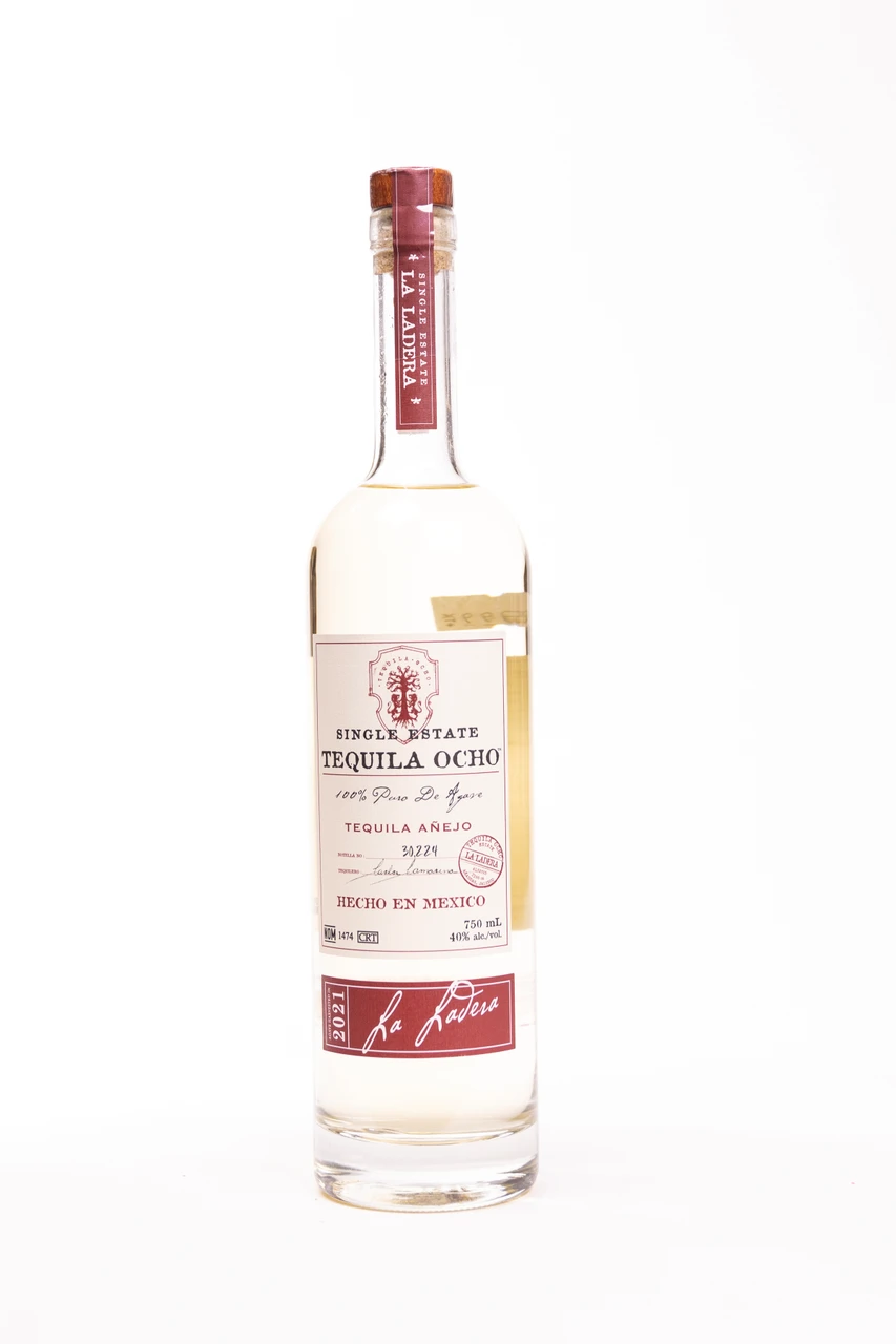 Tequila Ocho Tequila Añejo Single Estate 100% Puro de Agave Hecho En Mexico