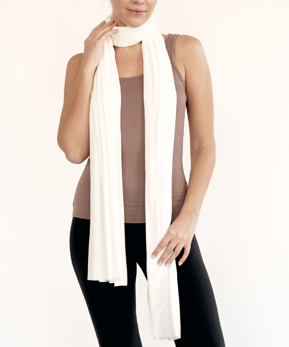 Long White Scarf