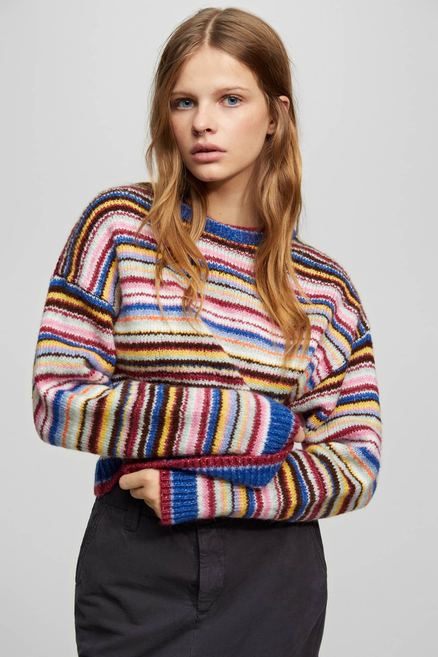 Color Candy Stripe Sweater