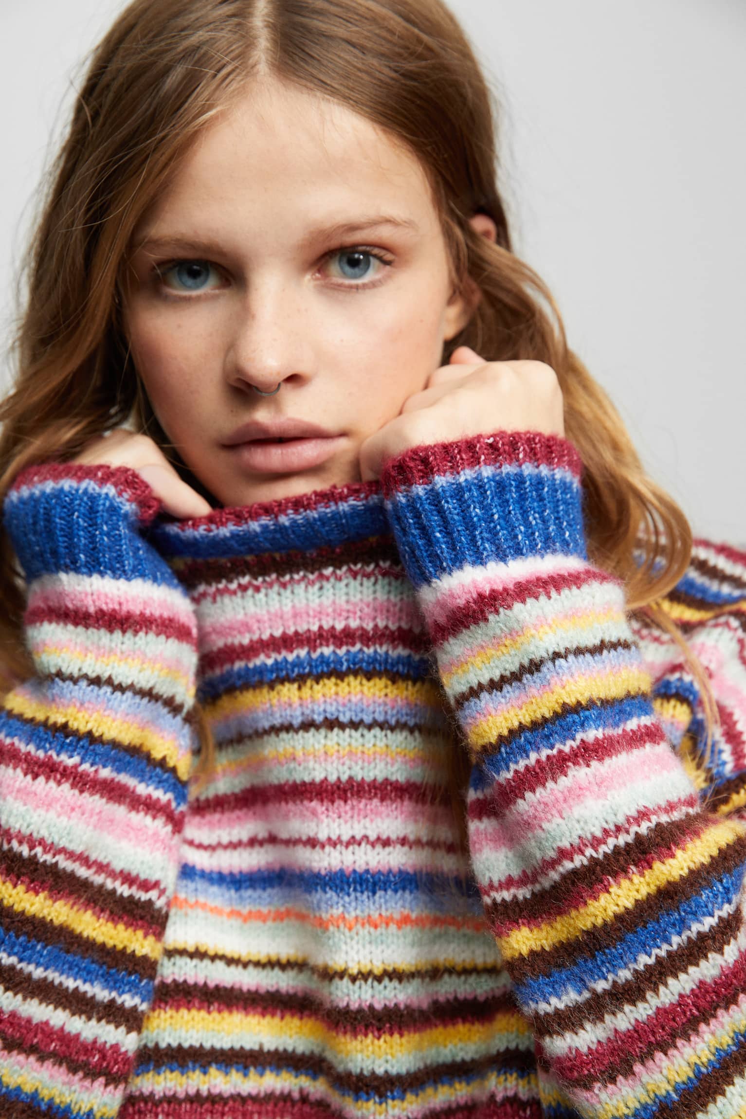 Color Candy Stripe Sweater