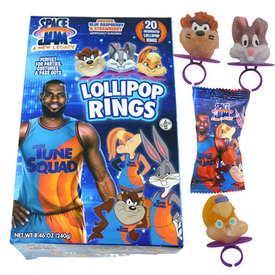 Space Jam Lollipop Rings 20 Count