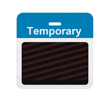 T5938A Thermal-printable Timebadge Clip-on Backpart. Half Day / One Day ...