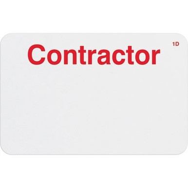 T2005 Onestep Self-expiring Timebadge Adhesive "Contractor" One Day ...