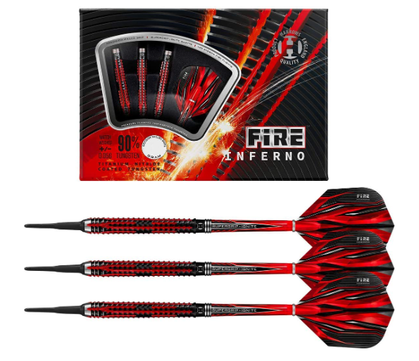 Harrows Inferno Fire Soft Tip Darts - Dead Center Darts LLC