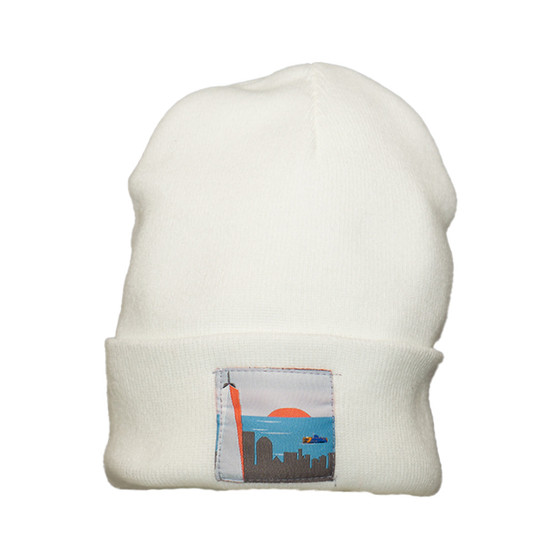 One World Observatory Beanie White - One World Observatory Online Store