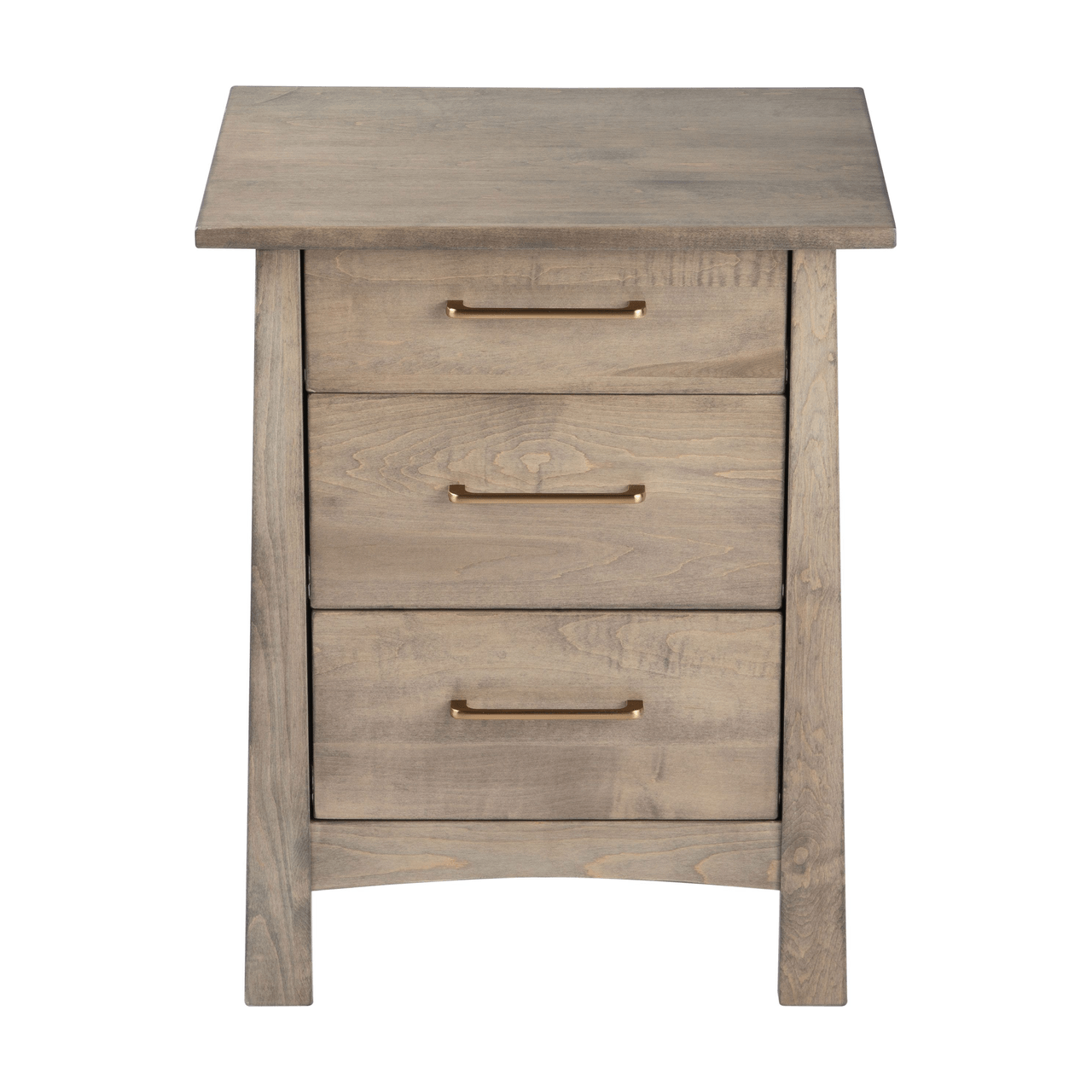 Maple Azure Three Drawer Nightstand | Hardwood Bedroom Furniture ...