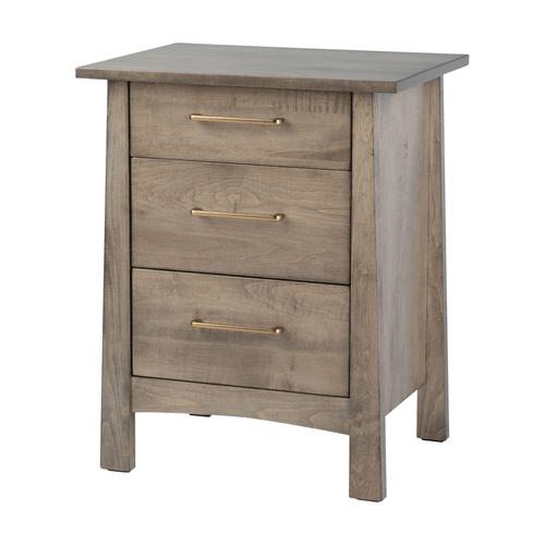 Maple Azure Three Drawer Nightstand | Hardwood Bedroom Furniture ...