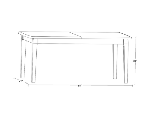 Character Cherry Borgen Dining Room Table - Standard Height | Hardwood ...
