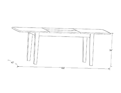 Hickory Lindstrom Dining Room Table with Maple Bottom - Counter Height ...