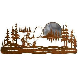 Fishing Wall Art – Rustic Fish & Angler Decor