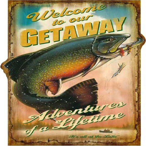 Retro Rustic Wood Wall Decor – Lodge & Cabin Style