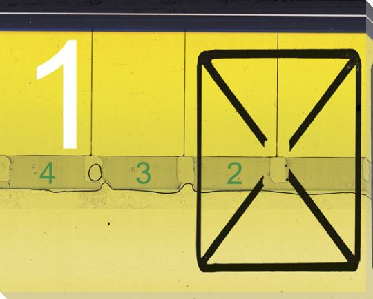 TV Countdown Number 3 Wrapped Canvas Giclee Print Wall Art ...