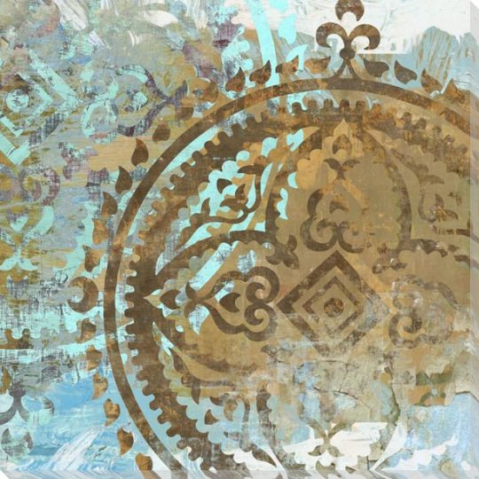 Patterned Tile Block 4 Wrapped Canvas Giclee Art Print Wall Art ...