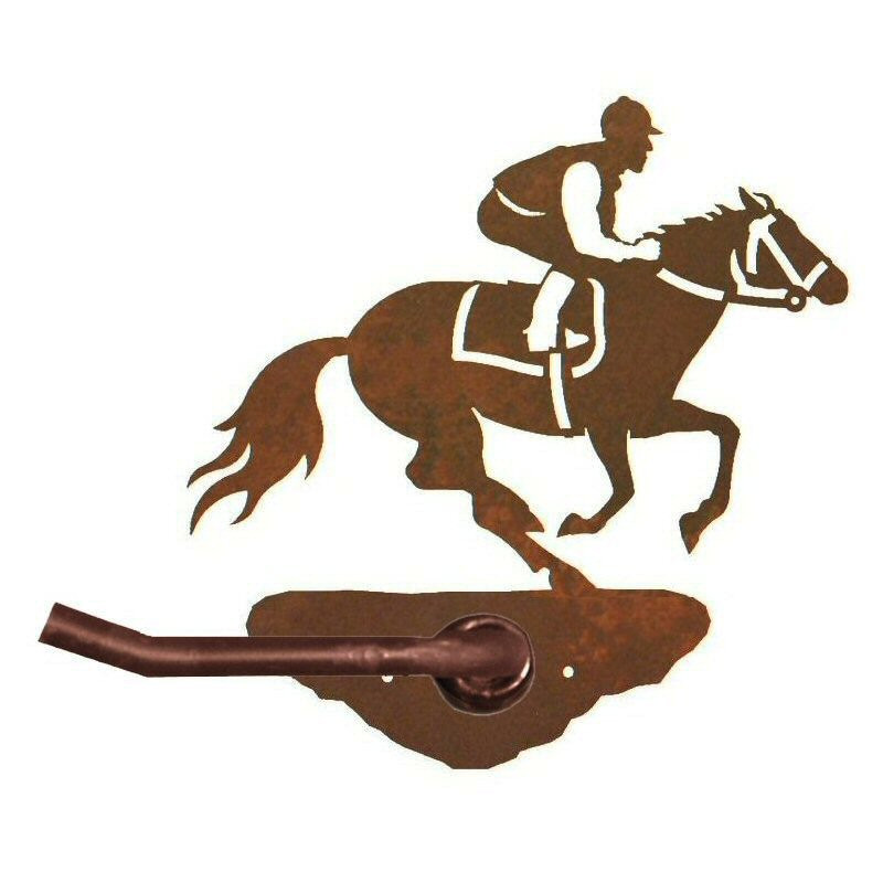 English Horse Rider Metal Toilet Paper Holder