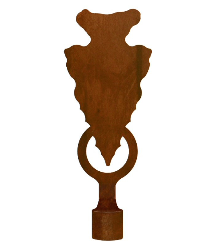 Large Cowgirl Metal Lamp Finial | Rustic Accent