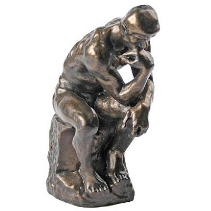 Miniature The Thinker Statue by Auguste Rodin - Museum Art Reproduction