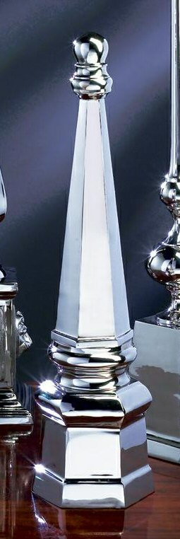 24" Nickel Finish Architectural Finial - Dessau Home - W629