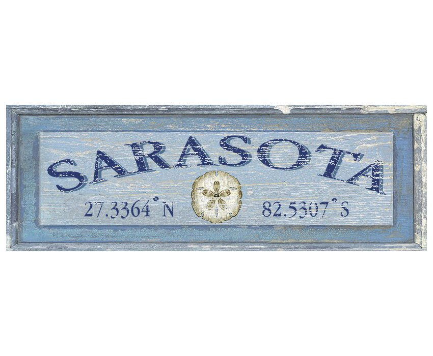 Customizable Miami Beach with Starfish Latitude Vintage Style Metal ...