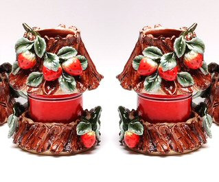 Strawberry Lamp with Shade Tea Light Candle Holder, Set of 2 - Candle ...