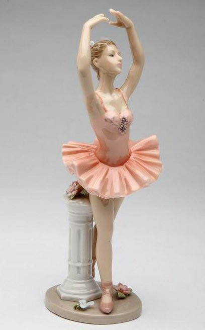 Ballerina Dancing Porcelain Sculpture - Cosmos
